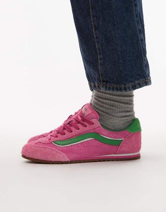 Vans Super Lowpro - Baskets - Rose/vert