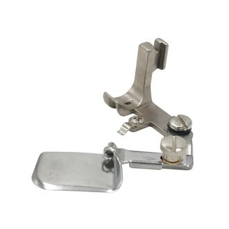 Cabilock Edelstahl Bindevorrichtung N&auml;hfu&szlig; Rollsaum Binder f&uuml;r Overlock N&auml;hmaschine mit Rundkanten Leicht Installierbar Passend f&uuml;r Feine bis Mittlere Stoffe W