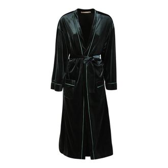 Blanca Vita Femme, V&ecirc;tements de nuit et de d&eacute;tente, Vert, Taille: 40 FR Cape en Velours Vert Col en V