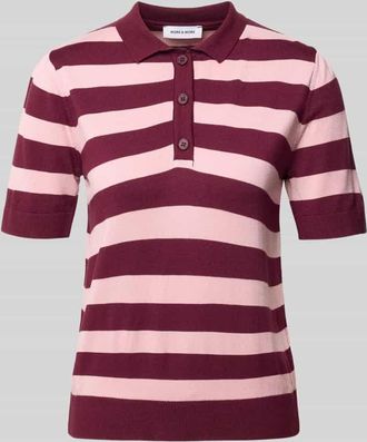 More & More Regular Fit Poloshirt aus Viskose-Mix