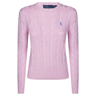 Polo Ralph Lauren Femme, Pulls, Rose, Taille: 40 FR Maglia GC Treccia