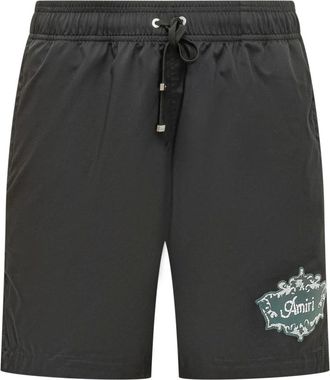 Amiri Homme, Maillots de bain, Noir, Taille: S Chateau Crest Swim Trunk