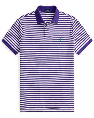Ralph Lauren Piqu&eacute;-Poloshirt mit Ringelstreifen, Custom Slim Fit in