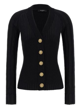 Balmain Gekn&ouml;pfter Cardigan - Schwarz