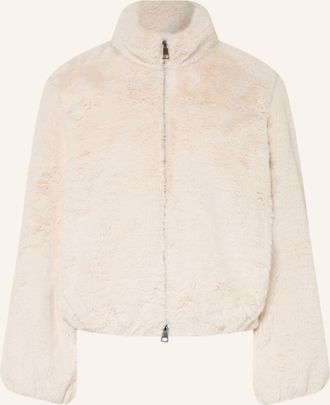 More & More More & More Kunstfell-Blouson weiss
