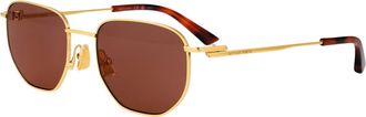 Bottega Veneta BV1301S Sunglasses - Gold