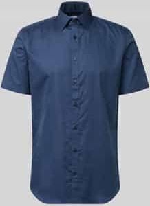 Jake*s Slim Fit Business-Hemd aus Baumwolle mit Kentkragen