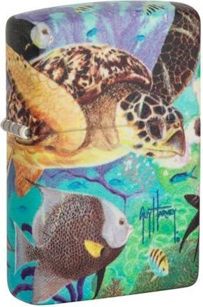 Zippo Sturmfeuerzeug - Guy Harvey, 540°, Color Image - Nachfüllbar - Wiederverwendbar - Windfestes Design - Geschenkbox - Made in USA