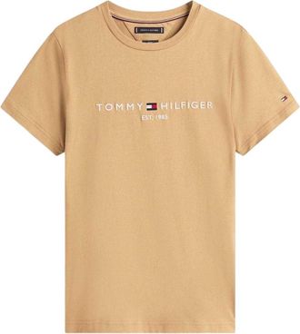 Tommy Hilfiger T-Shirt f&uuml;r Damen, Rundhalsausschnitt (Camel)