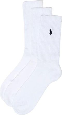 Polo Ralph Lauren Homme, Sous-v&ecirc;tements, Blanc, Taille: ONE Size Chaussettes Hautes Blanches Coton &Eacute;lasthanne Regular