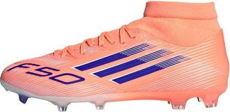 adidas Unisex F50 League Mittelharte/Hart- und Aschenplätze Fußballschuhe Beam Orange/Lucid Blue/Cloud White 37 1/3