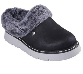 Skechers Femme Keepsakes Lite Cozy Blend Chausson, Black Textile, 39.5 EU