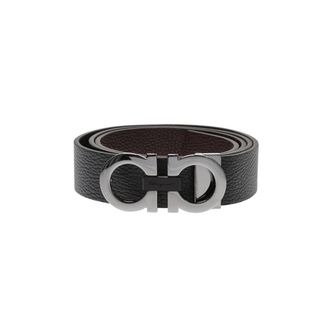 Ferragamo Wendbarer Lederg&uuml;rtel - - Accessories - Herren - Schwarzk - 95 CM