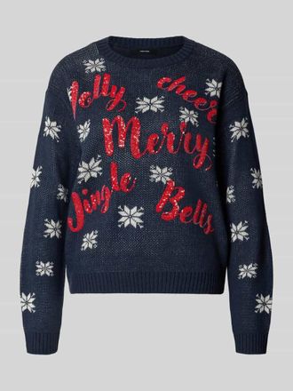Vero Moda Pullover mit Pailletten-Schriftzug