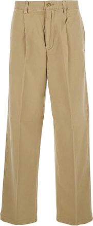Polo Ralph Lauren Femme, Pantalons, Beige, Taille: 34 FR Pantalon Droit Tiss&eacute;