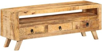 vidaXL TV-Schrank 110x30x40 cm Massivholz Mango - Vidaxl