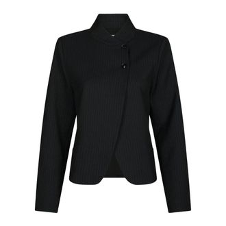 Neo Noir Blazer - - Jackets - Damen - Schwarzk - XL