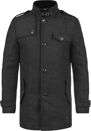 Indicode Brandan - Manteau en Laine - Homme, Taille:XXL, Couleur:Black (999)