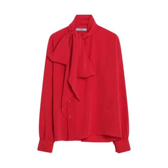 Prada Camicia in marocaine - - Blouses & Shirts - Damen - Rot - L