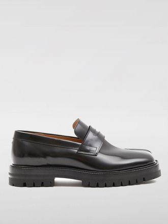 Maison Margiela Tabi Penny Loafer aus geb&uuml;rstetem Leder mit gekerbter Sohle