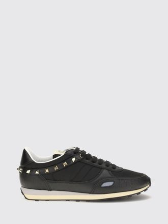 Valentino Garavani Baskets Stud Up en cuir et nylon avec clous Rockstud