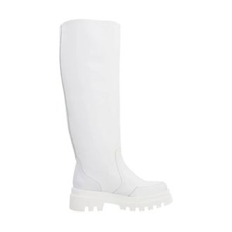 Yellow Trendige Hohe Stiefel mit Gomato-Finish - - Shoes - Damen - Wei&szlig; - 39 EU