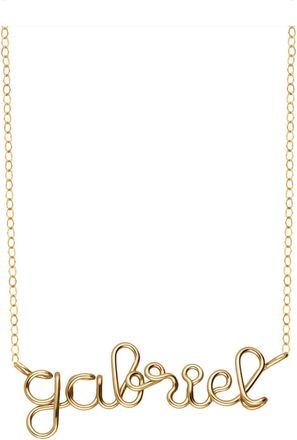 Atelier Paulin Collier Richelieu Gold Filled Jaune, Personnalisable