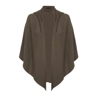 Cortana Kapuzenschal - - Knitwear - Damen - Gr&uuml;n - ONE SIZE