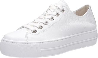 Paul Green Sportlicher Schn&uuml;r-Sneaker aus feinem Leder - - Shoes - Damen - Wei&szlig; - 41 EU