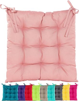 JACK Outdoor Stuhlkissen 38x38cm Lounge Kissen Auflage Wasserfest Sitzkissen Garten Lotus Effekt, Farbe:Altrosa