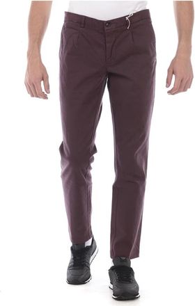 Daniele Alessandrini Homme, Pantalons, Rouge, Taille: S Pantalone Filtro