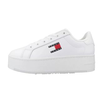 Tommy Jeans Flatform Sneakers f&uuml;r Frauen - - Shoes - Damen - Wei&szlig; - 42 EU