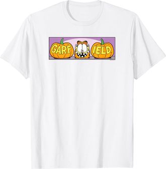 Garfield Fall Pumpkins Jack-o-Lantern Halloween Cartoon T-Shirt