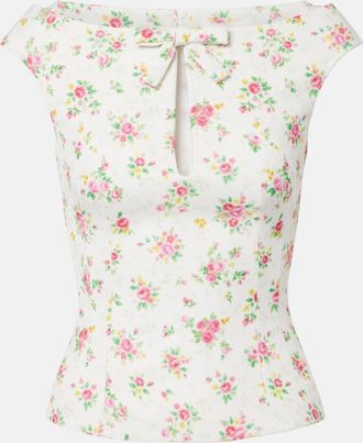 Shushu/Tong Top &agrave; fleurs