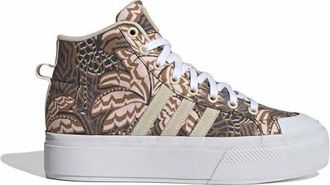 adidas Femme Bravada 2.0 Mid Platform Shoes, Crystal Sand/Cream White/Cloud White, 41 1/3 EU
