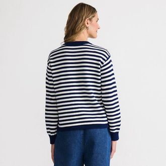 Lands End Jacquard-Pullover DRIFTER, Damen, Gr&ouml;&szlig;e:36-38 regular, Sonstige, Baumwolle, by Lands End
