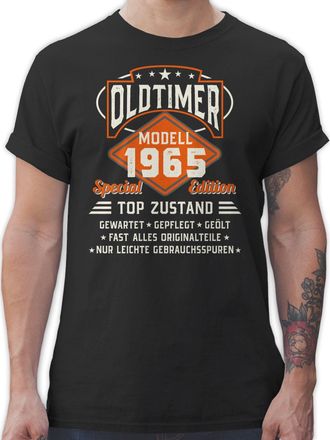 Shirtracer T-Shirt Herren - 60. Geburtstag - Oldtimer Modell 1965 - XXL - Schwarz - Geschenk zum 60.Mann Tshirt m&auml;nner 60 60.Geburtstag 1963 Tshirts Geb Mann Ges