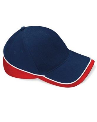 Beechfield Casquette de compétition Teamwear, F bleu marine/rouge classique/blanc, taille unique