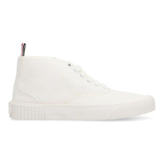 Thom Browne Dreifarbig Vulcanized Mid-Top Sneakers - - Shoes - Damen - Wei&szlig; - 38 1/2 EU
