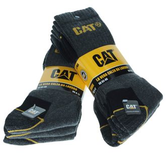 CAT Cat Caterpillar Universelle Herren Socken 6|9|12|24 Paar Farben und Gr&ouml;&szlig;e w&auml;hlbar in Schwarz, Blau, Grau, in 35-40 | 41-45 | 46-50 (Gro&szlig;), Socken, 6 P