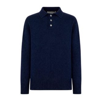 Amaranto Strick-Poloshirt - - Tops - Herren - Blau - L