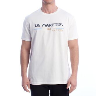 La Martina T-SHIRT MANICHE CORTE UOMO BIANCO