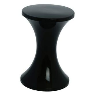Stamp Edition Tabouret Tam Tam - Noir - Polypropylène opaque - Designer Henry Massonnet