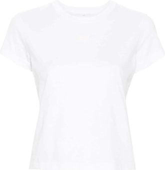Alexander Wang Femme, Tops, Blanc, Taille: 36 FR T-shirt Blanc avec Logo Imprim&eacute;