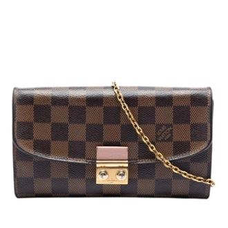 Louis Vuitton Portefeuille Croisette &agrave; cha&icirc;ne Pre-owned - Femme - Pre-owned - Brun - Taille: ONE Size