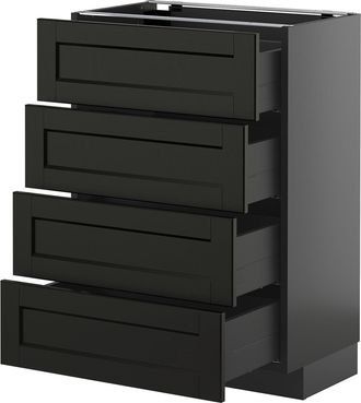 IKEA METOD / KNIVSHULT Unterschr., 4 Fronten/4 Schubladen