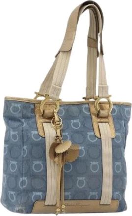 Ferragamo Sac &agrave; main Pre-owned - Femme - Pre-owned - Bleu - Taille: ONE Size