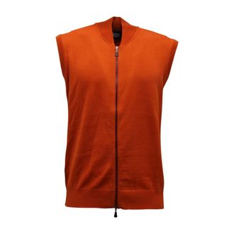 Alpha Studio Woll&auml;rmellose Pullover Tamarindo Bomber - - Jackets - Herren - Orange - M