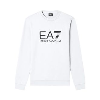 Emporio Armani Minimalistisches Rundhals-Sweatshirt - - Sweatshirts & Hoodies - Herren - Wei&szlig; - XL