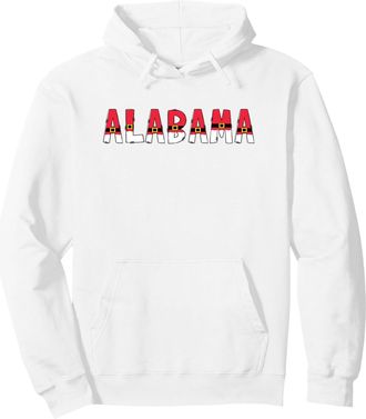 BDAZ Alabama Weihnachtsmann Buchstaben Herren Damen Pullover Hoodie